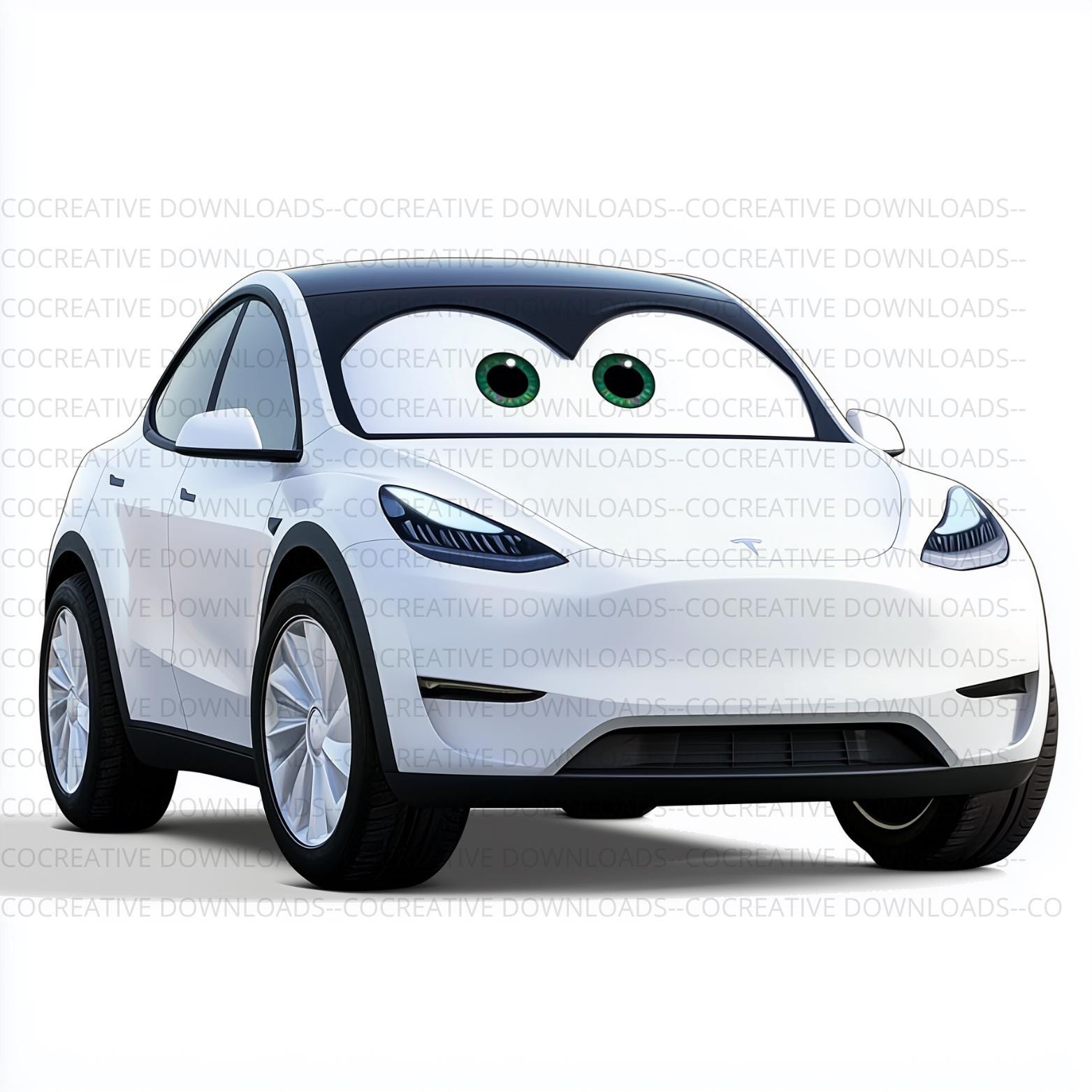 Disney Pixar Inspired Tesla Model Y & Cyber Truck Clip Art – 48 PNG ...