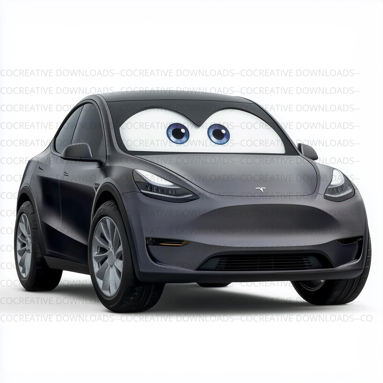 Disney Pixar Inspired Tesla Model Y & Cyber Truck Clip Art – 48 PNG ...