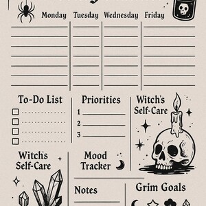 Spooky Planner - Etsy