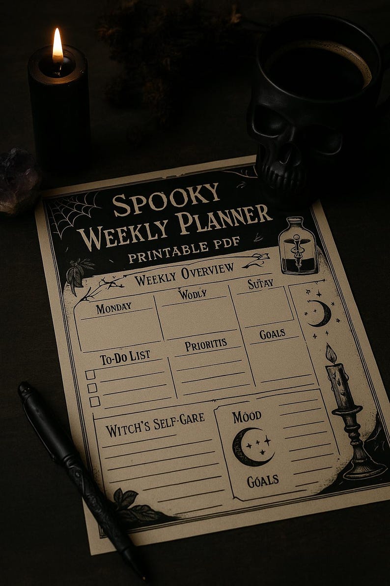 Spooky Planner - Etsy