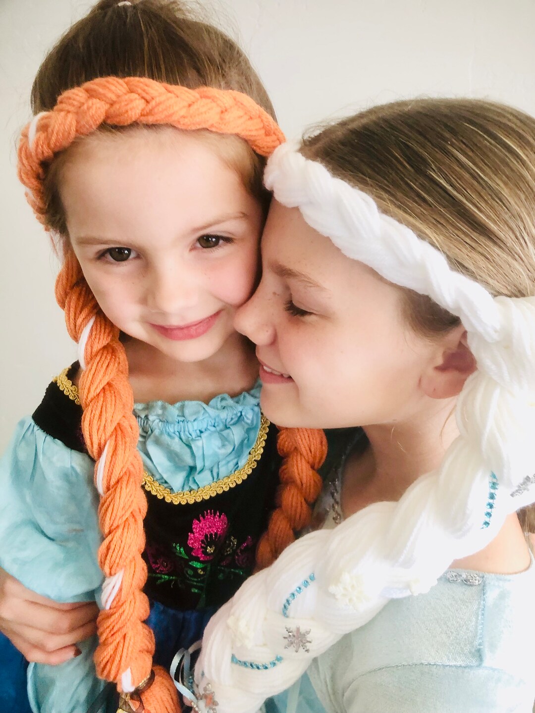 FREE SHIPPING! - SET of Frozen Elsa and Anna Braids - Princess Yarn Wig ...