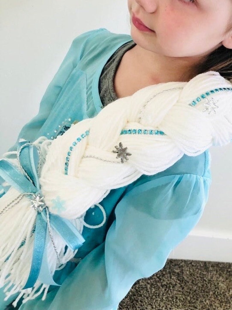 FREE SHIPPING Frozen Elsa Braid Snow Queen Wig for - Etsy