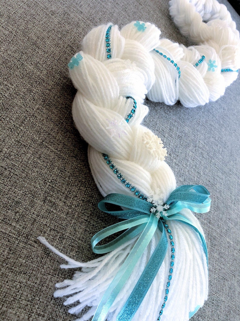 FREE SHIPPING Frozen Elsa Braid Snow Queen Wig for - Etsy
