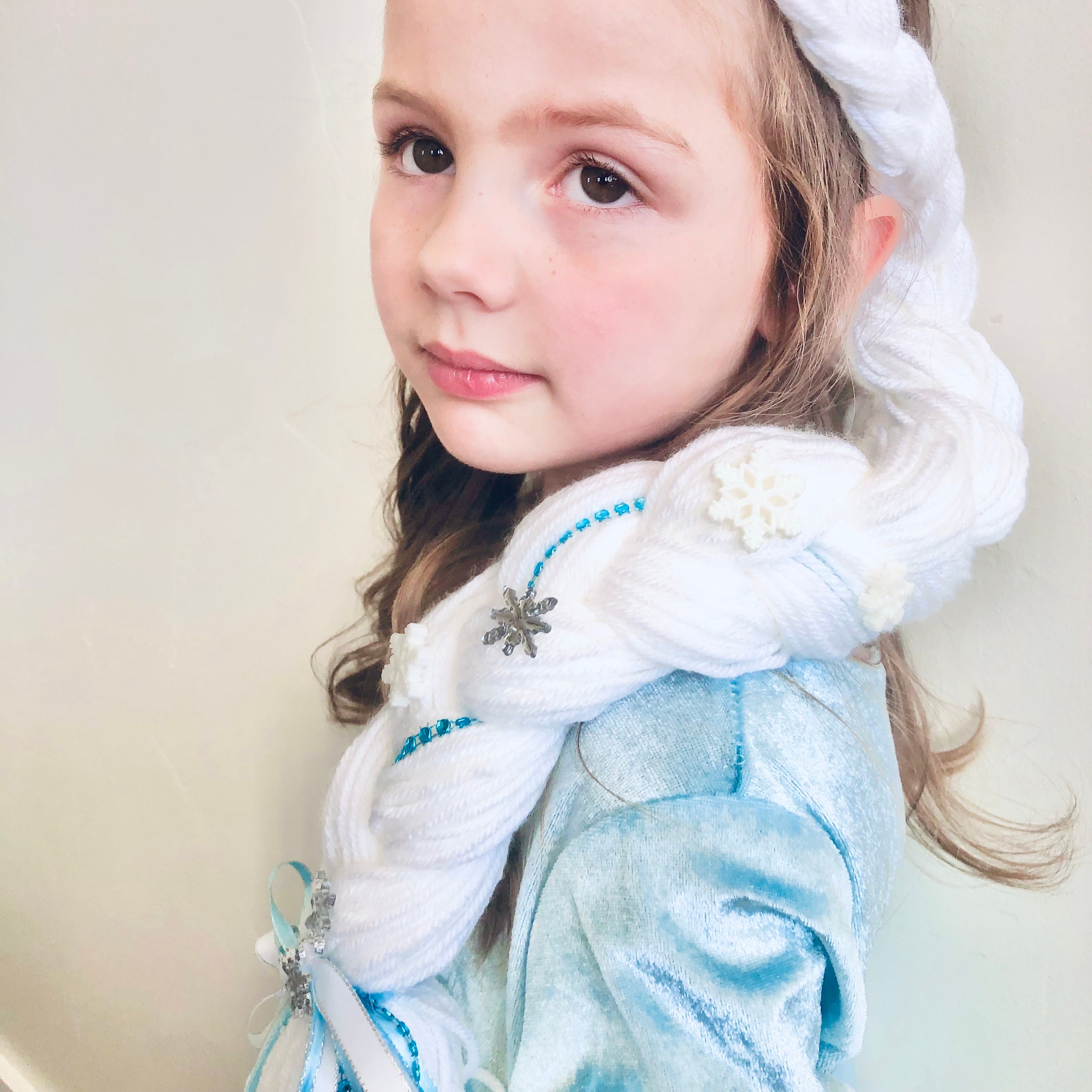 FREE SHIPPING! - Frozen Elsa Braid - Snow Queen Yarn Wig for Halloween ...