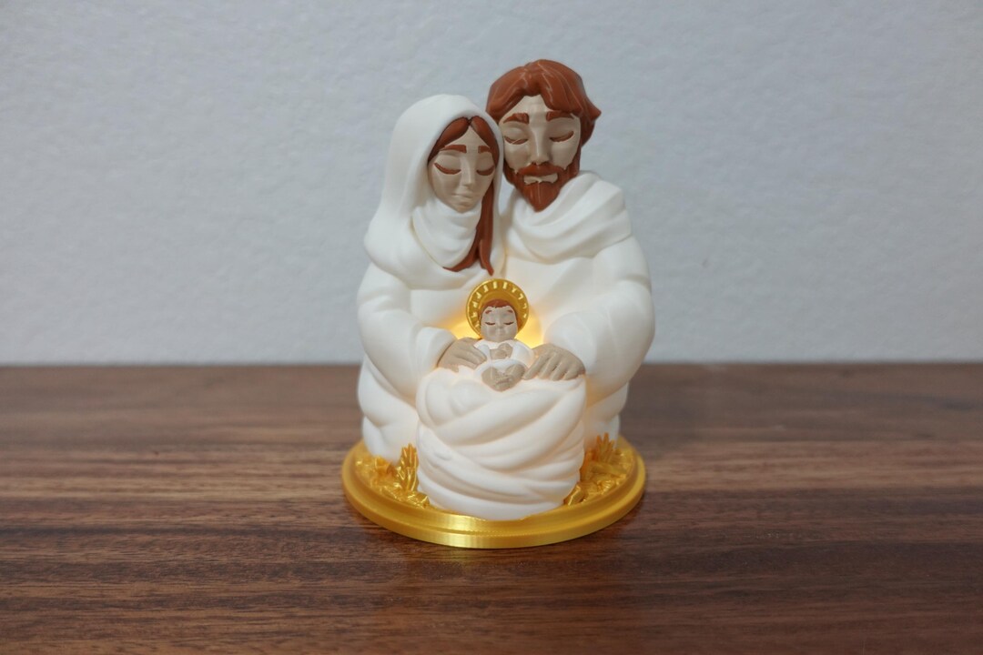 3D Printed Nativity Tea Light Lamp - Etsy