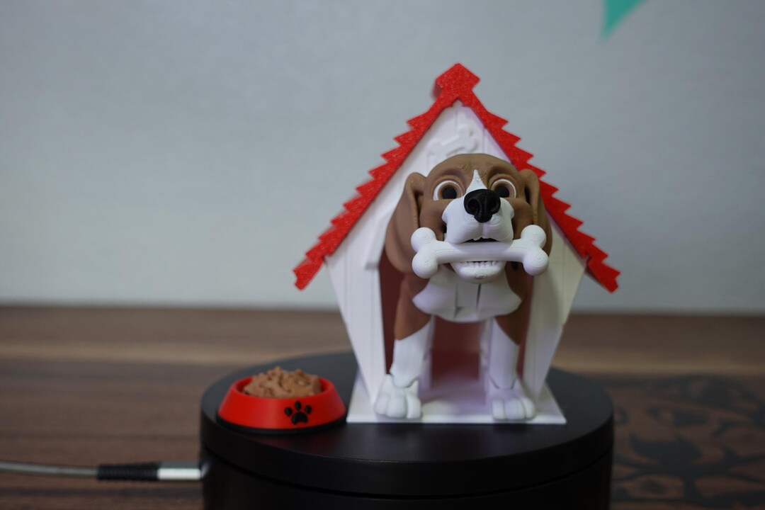 3D Printed Beagle Dog and Dog House - Etsy