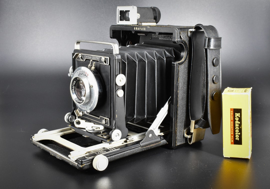 Graflex Century Graphic Med Format Camera. Graftar 103mm Lens. 22 ...