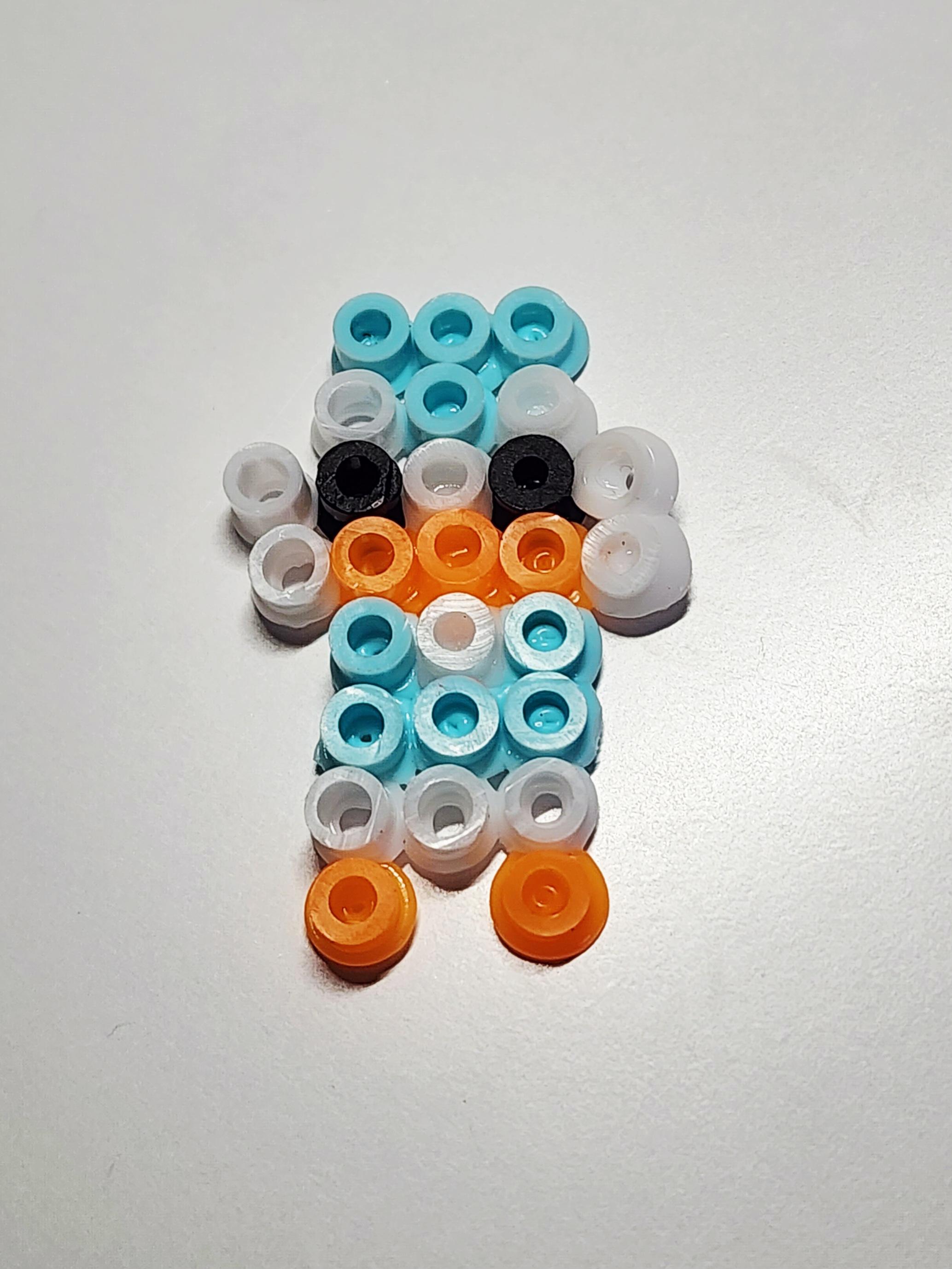 Donald Duck Perler Bead | Handmade Perler Beads| Perler Beads Art ...