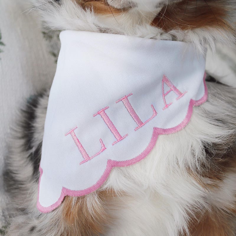 Scalloped Bandana Dog - Etsy