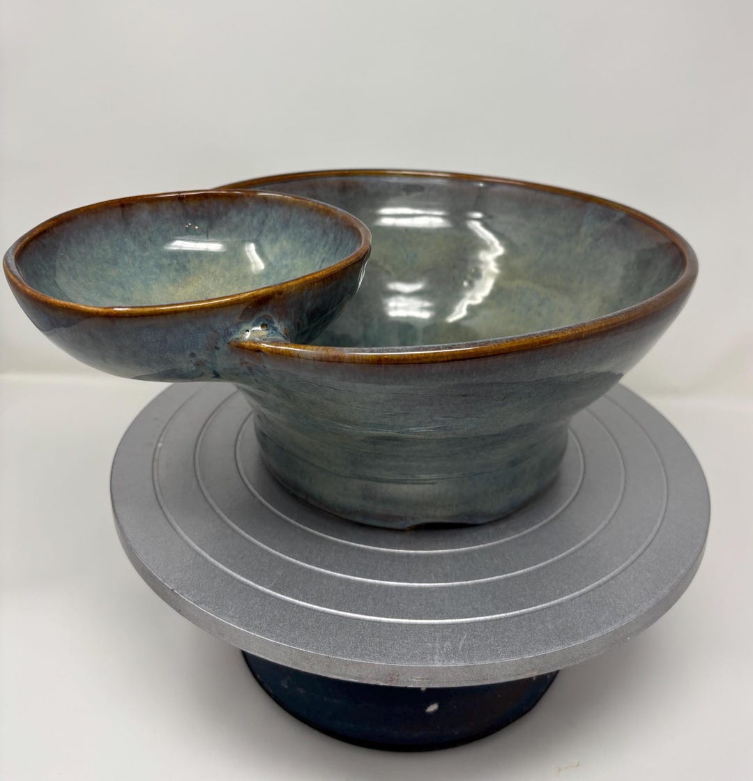 Large Ceramic Chips and Dip Bowl - Etsy
