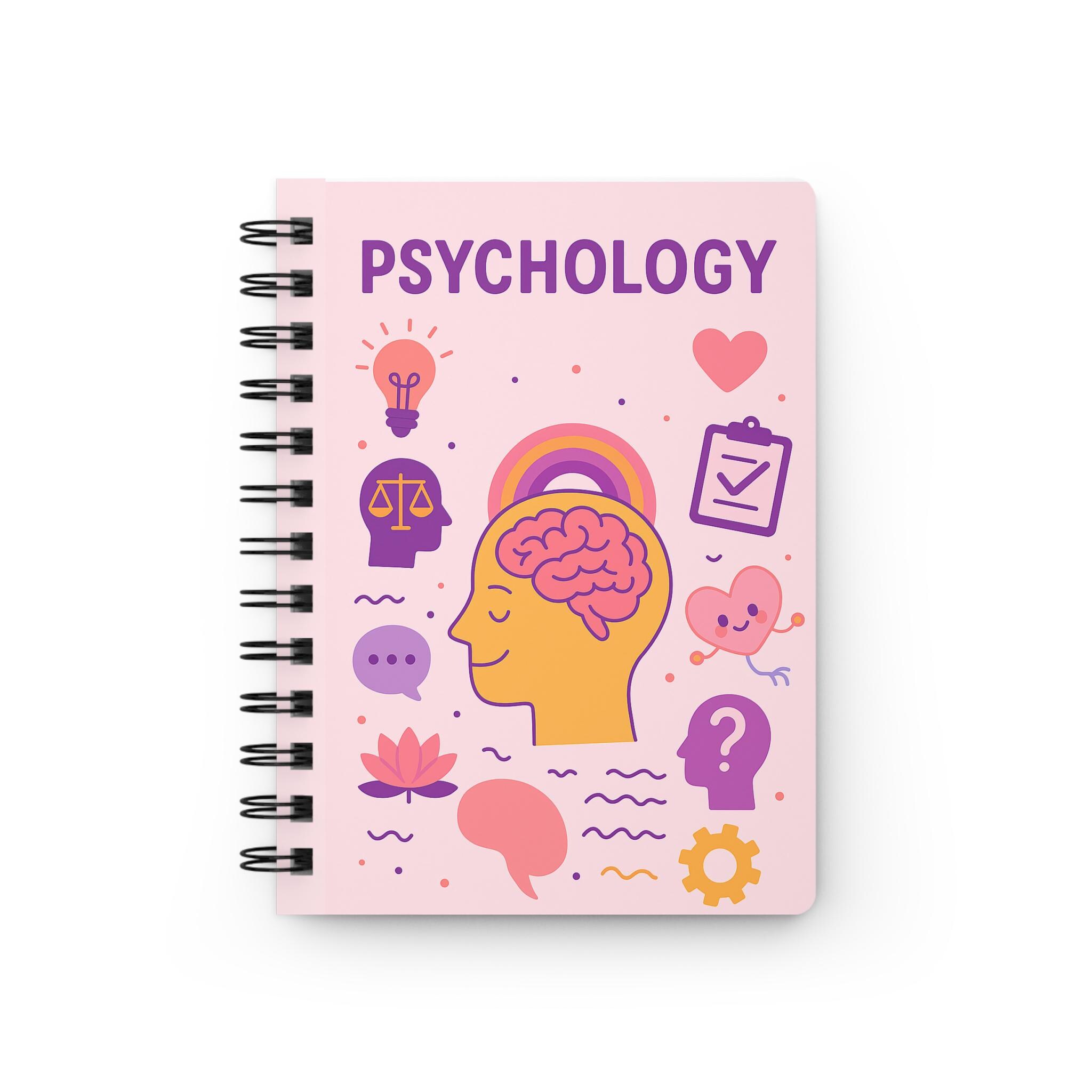 Psychology Spiral Bound Journal, Mindfulness Notebook, Academic Planner ...