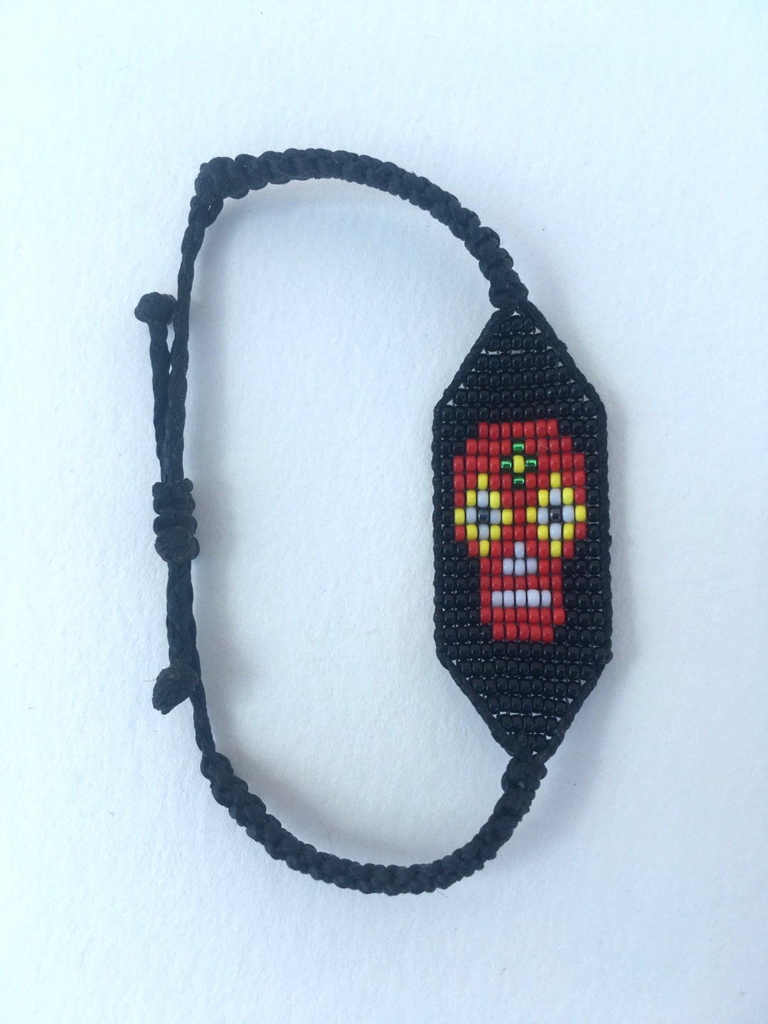 Petite Beaded Calavera Skull Bracelet - Etsy