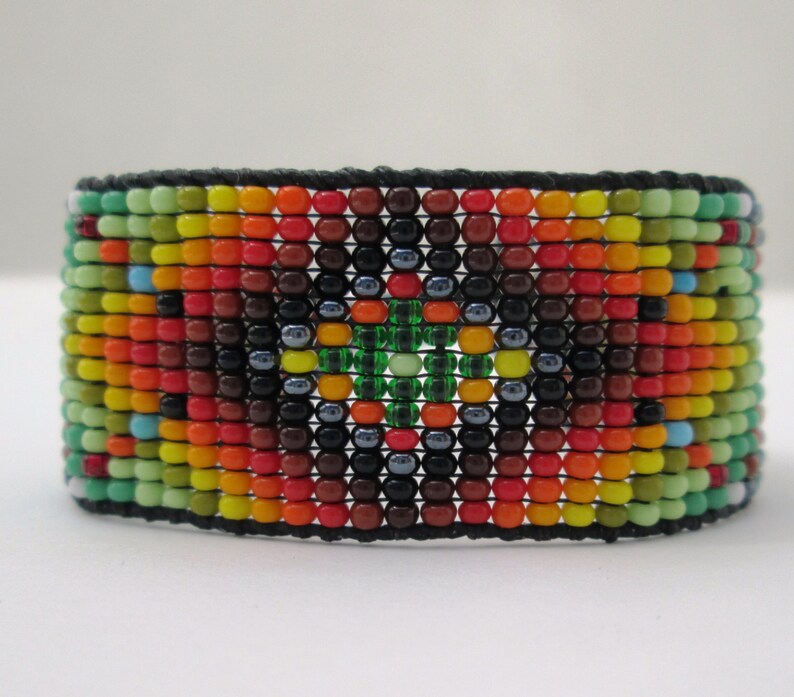 Huichol Native American Inspired Beaded Bracelet or Anklet - Etsy