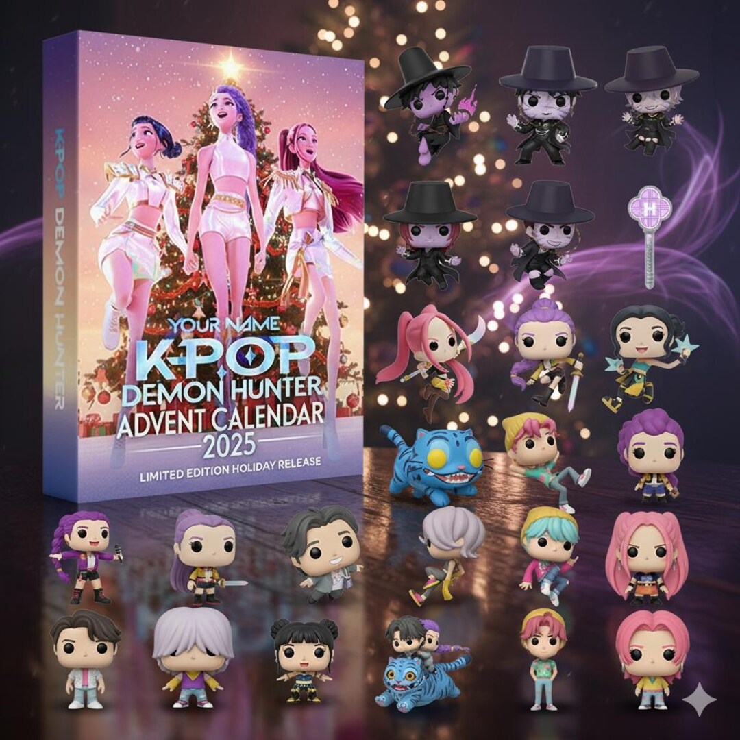 Kpop Demon Hunter Advent Calendar 2025 Limited Edition Box With 24 ...