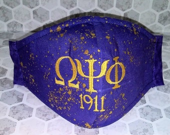 Omega Psi Phi Mask | Etsy