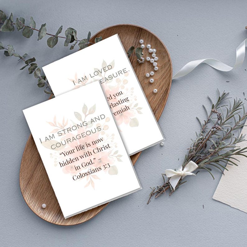20 Printable Christian Affirmation Cards | Inspirational Bible ...
