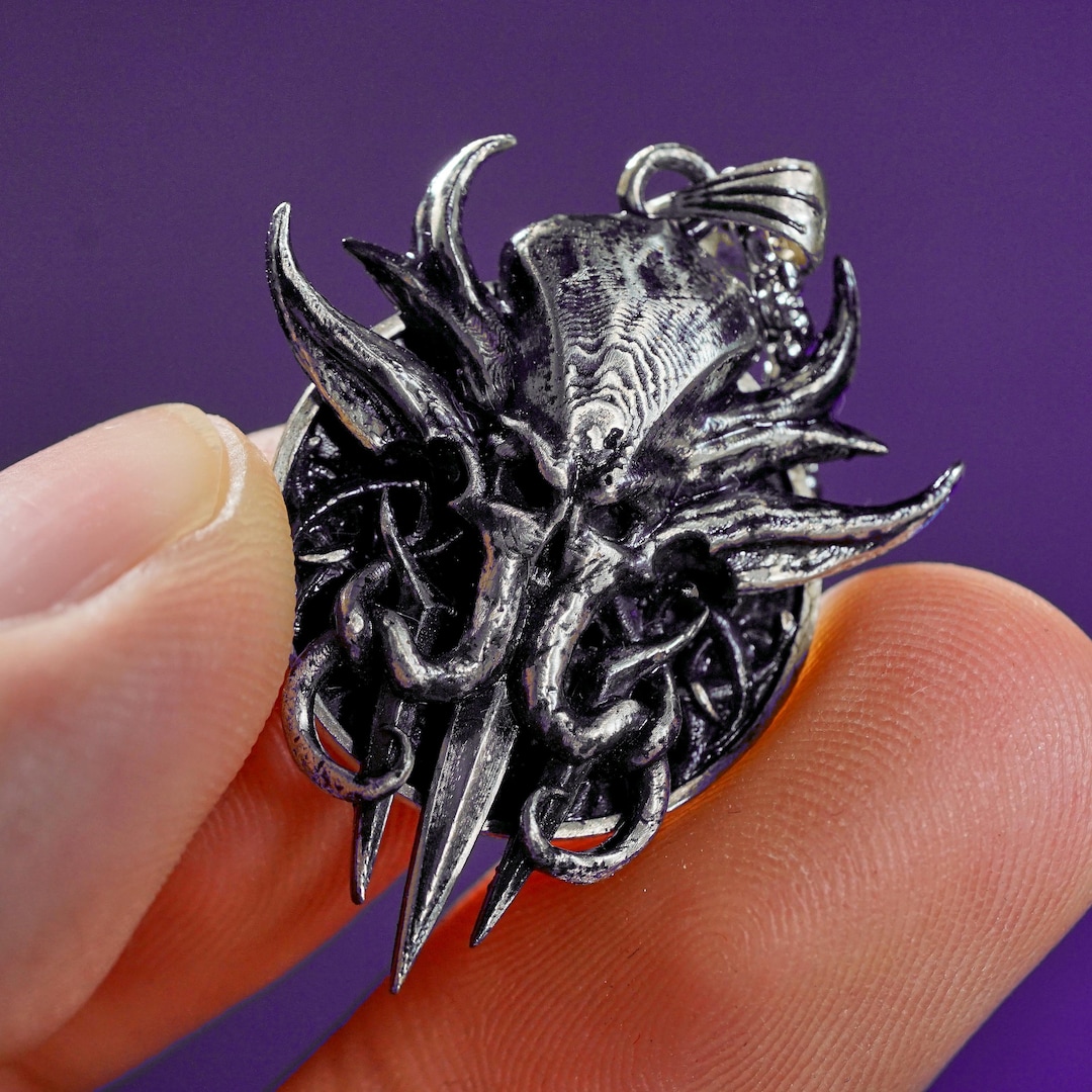 Ba|dur Gate 3 Symbol Neck|ace | Mind Flayer Logo Pendant, BG3 Jewelry ...