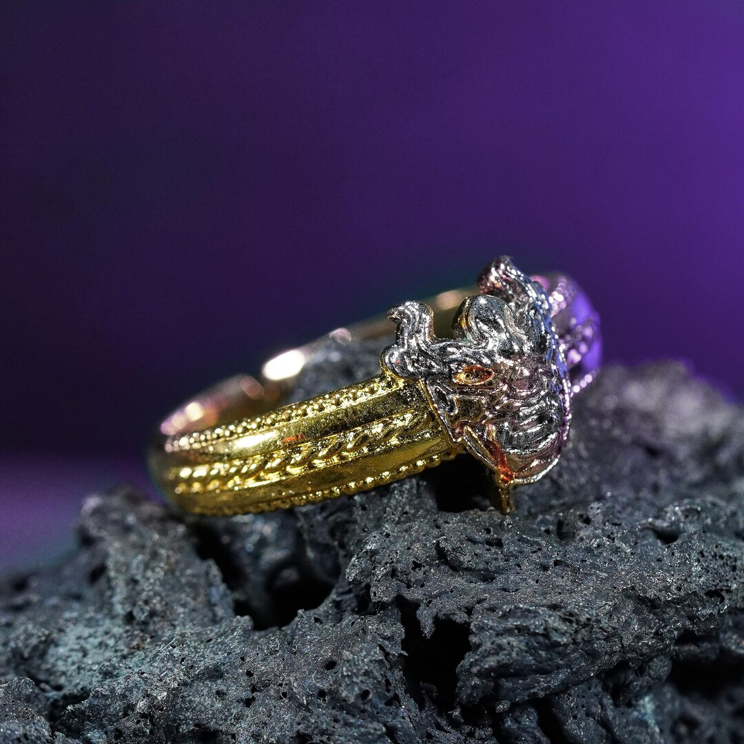 Fanmade Yoru Mask Ring, Handmade Gold Silver 950 Silver Valorant ...