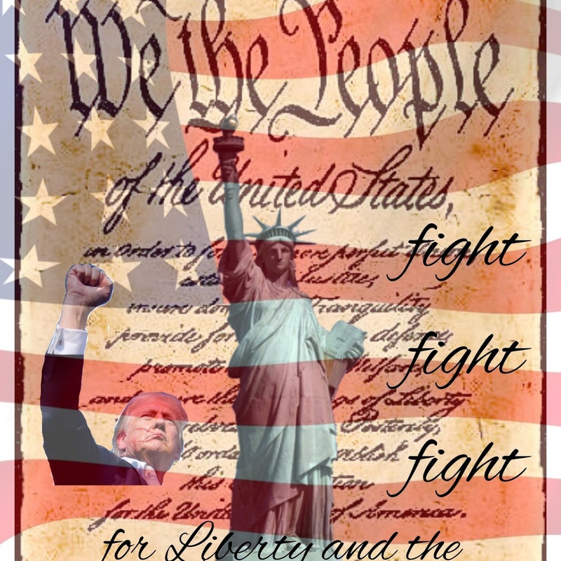 Trump Fight Statue - Etsy