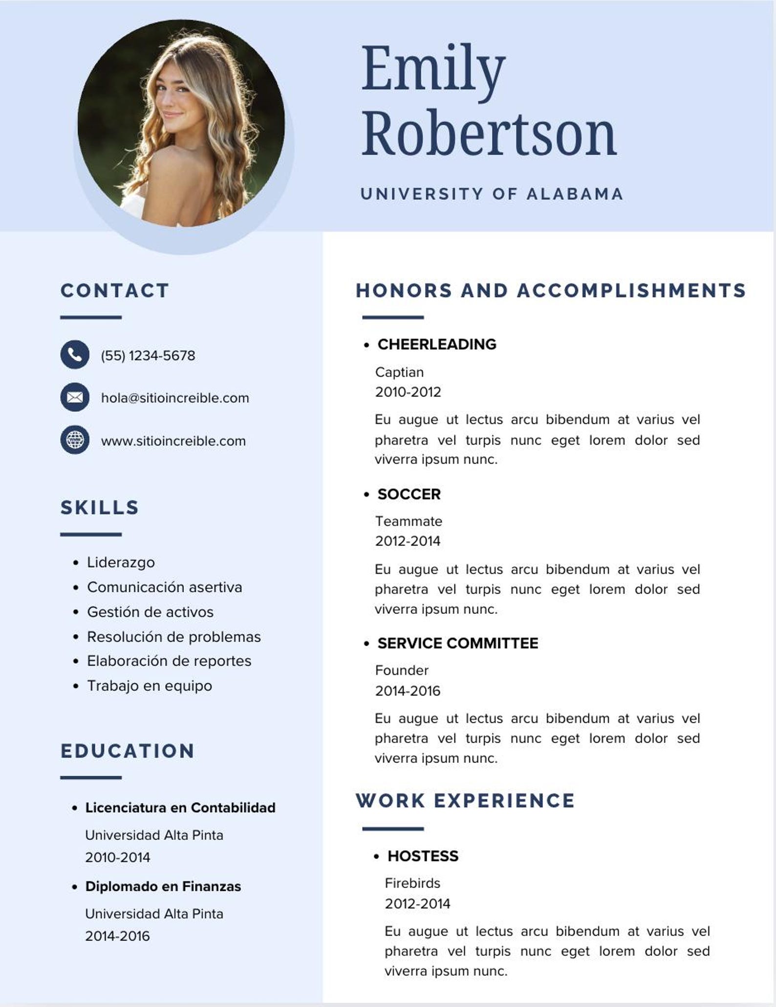 Classy Sorority Rush Resume Template! Make Yourself Standout With These ...