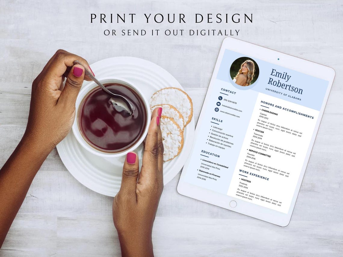 Classy Sorority Rush Resume Template! Make Yourself Standout With These ...