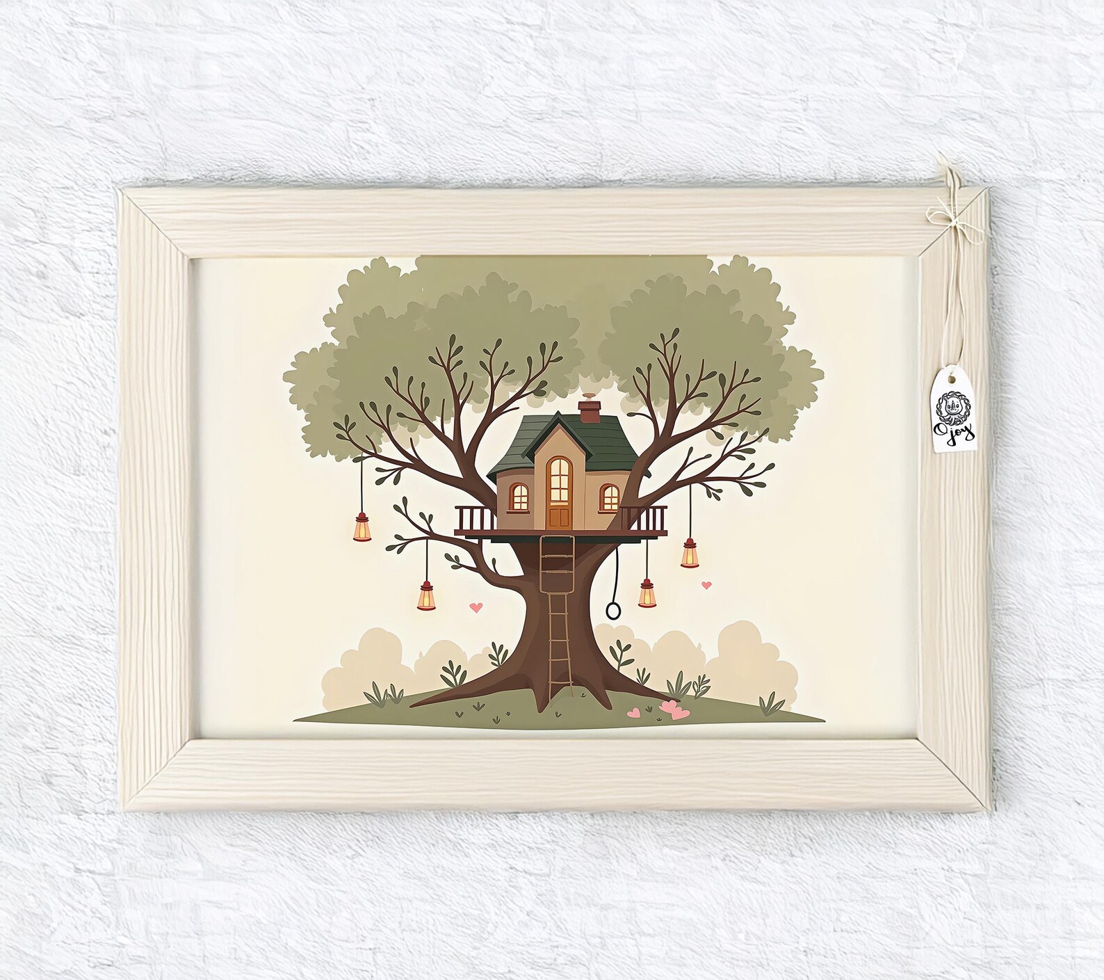 Magical Treehouse Nursery Wall Art Printable With Glowing Lanterns and ...