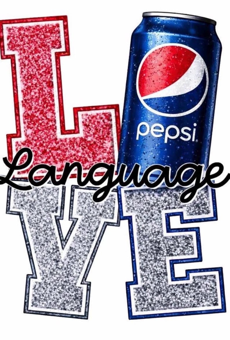 Love, Pepsi, PNG - Etsy