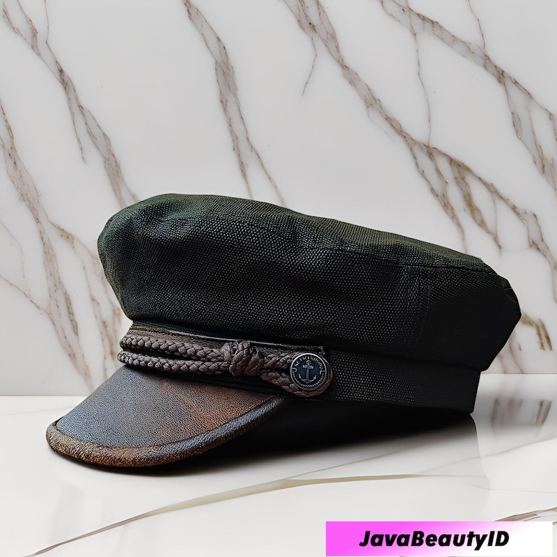 Leather Greek Sailor Cap - Etsy