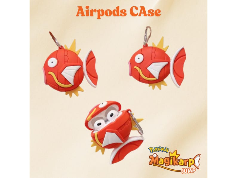 Anime AirPod Case, 3D Gold Fish AirPod Case, Earphone Case for Airpods 1 2 3 Pro | Airpods 4 ...