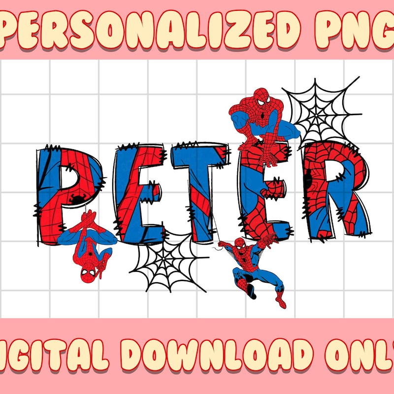 Spiderman All Names - Etsy UK