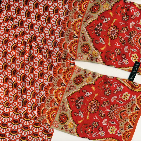 Talbots Silk Scarf - Etsy