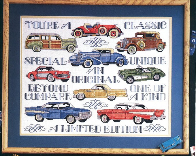 Design Works Classic Cars Cross Stitch Kit 9279 14" by 18" - Etsy