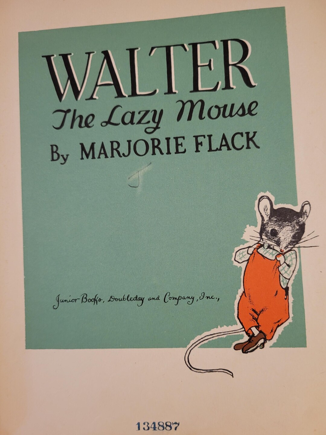 Walter the Lazy Mouse 1937 Marjorie Larrson Flack Vintage Hardcover - Etsy