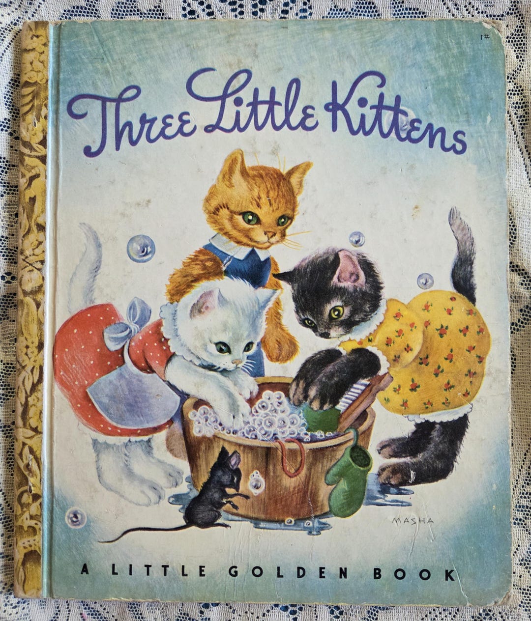 Three Little Kittens Book Early Little Golden 1942 Q Masha Childrens ...