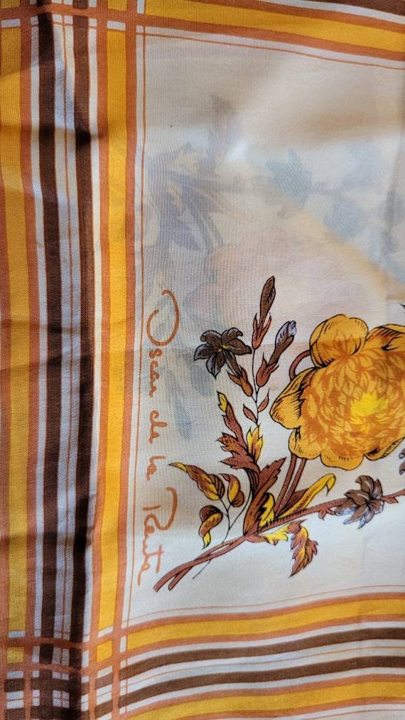 Vintage Oscar Long Silk Scarf - Gem