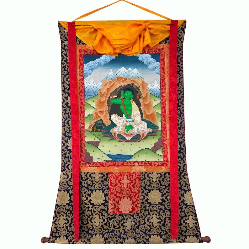 Milarepa Thangka Thangka Painting - Etsy