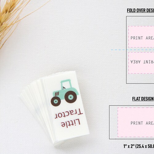 100 Fold Over Labels Cotton Twill Label Custom Clothing - Etsy