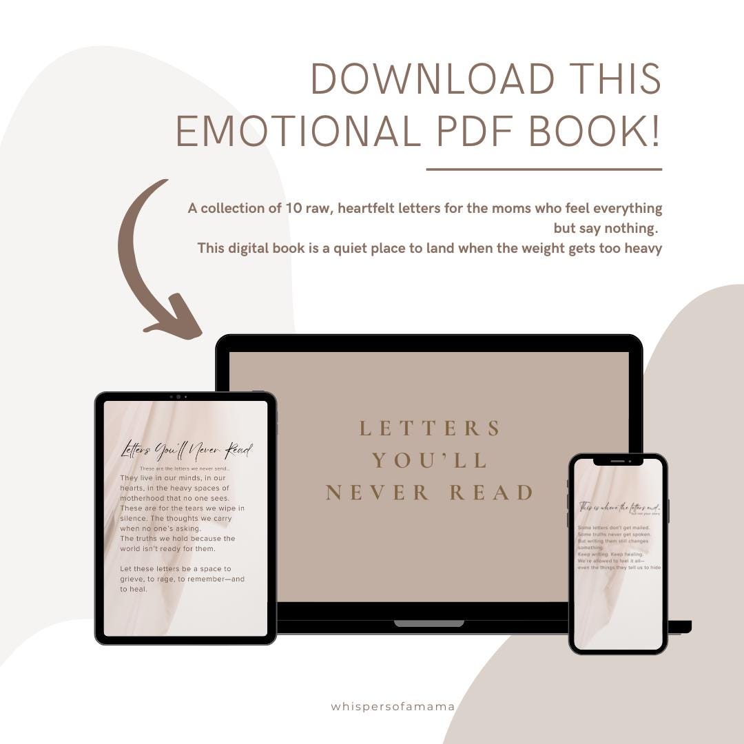 Letters You’ll Never Read | Grief Letter Templates for Moms | Emotional ...