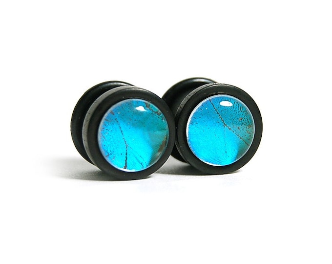 7/16 Butterfly Wing and Ebony Wood Plugs SALE - Etsy