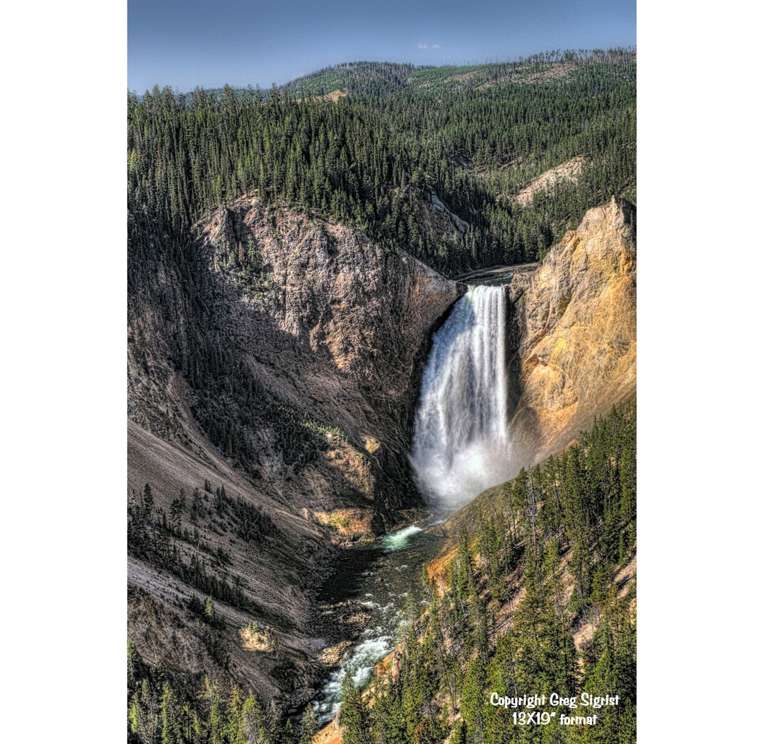 Yellowstone River Lower Falls Photograph; Available in 8X10”, 11X14 ...
