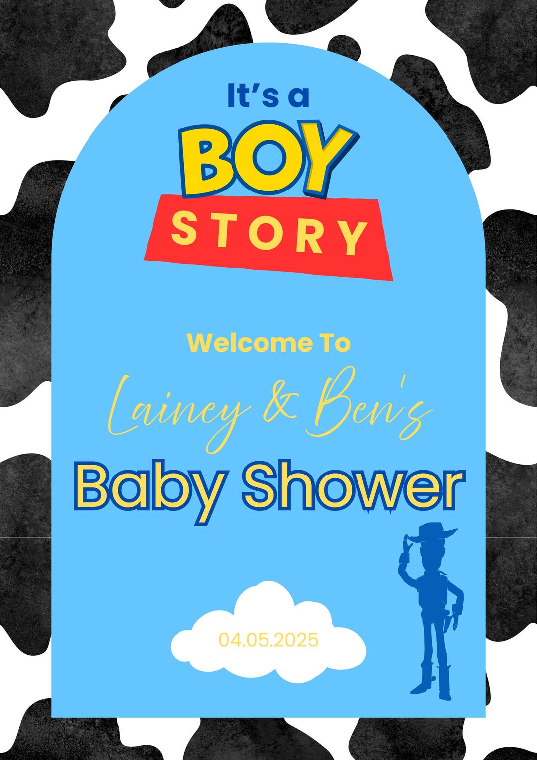 Custom Baby Shower ‘toy Story- It’s a Boy Story’ Welcome Sign Digital ...