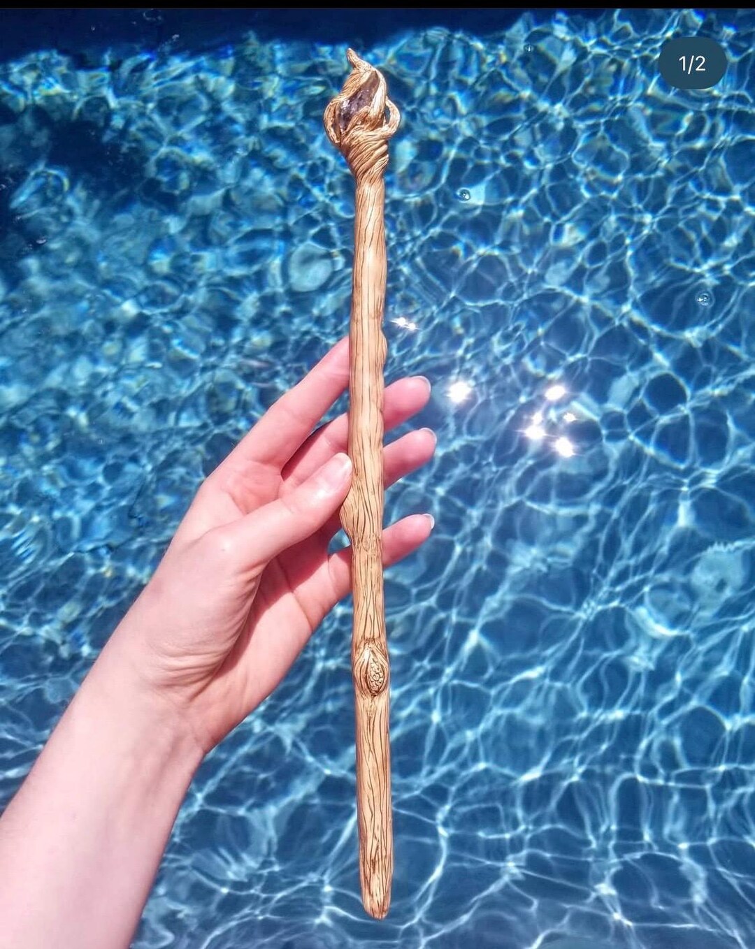Gandalf’s Staff Herkimer Diamond Wand - Etsy
