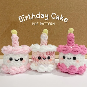 Crochet Birthday Cake Pattern: Beginners Friendly (PDF Pattern) - Etsy