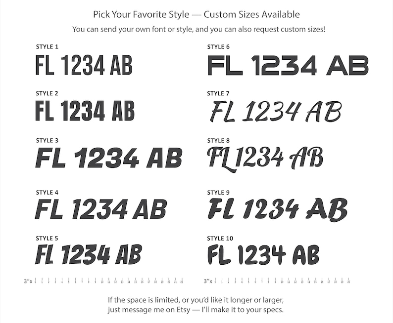 Custom Boat Registration Number Decals – Marine Grade Vinyl Stickers ...