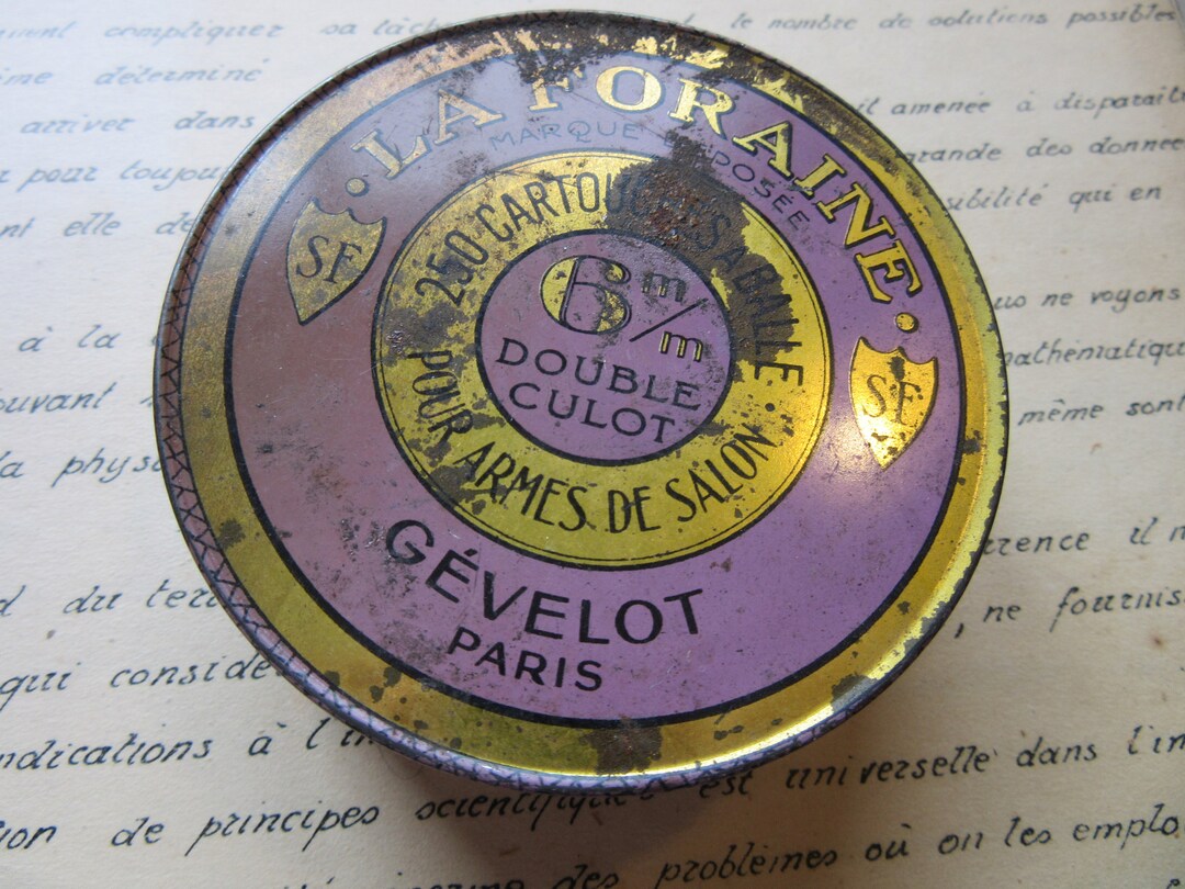 Vintage French Old Bullet Military Collectible Metal Paris Container ...