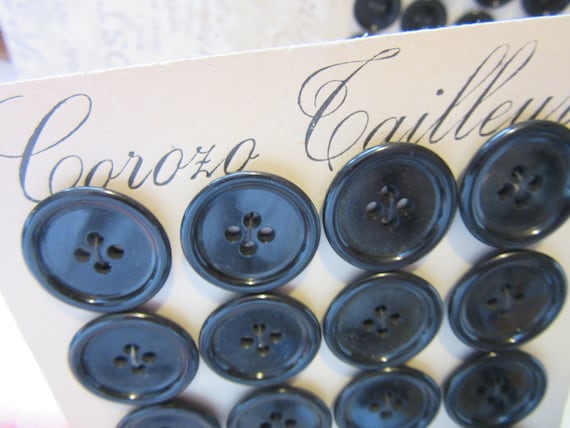 Vintage French Casein Buttons C. 1930s / Full Card Filled - Etsy