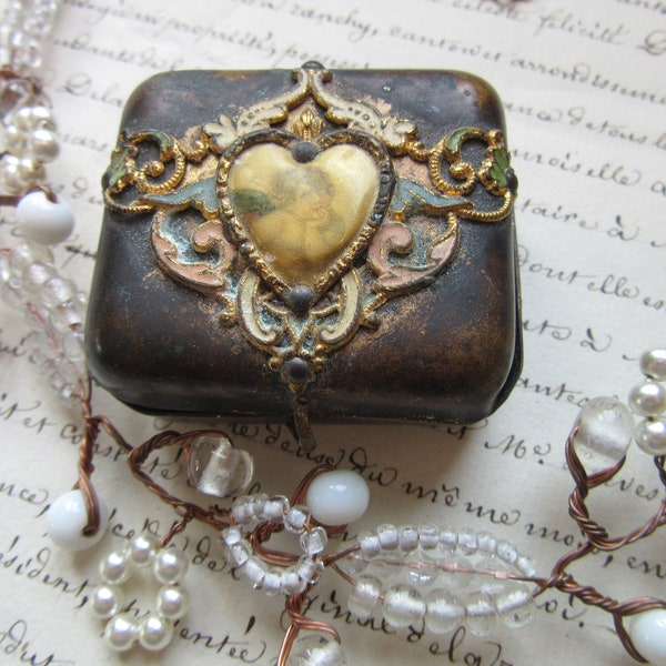 Brass Pill Box - Etsy