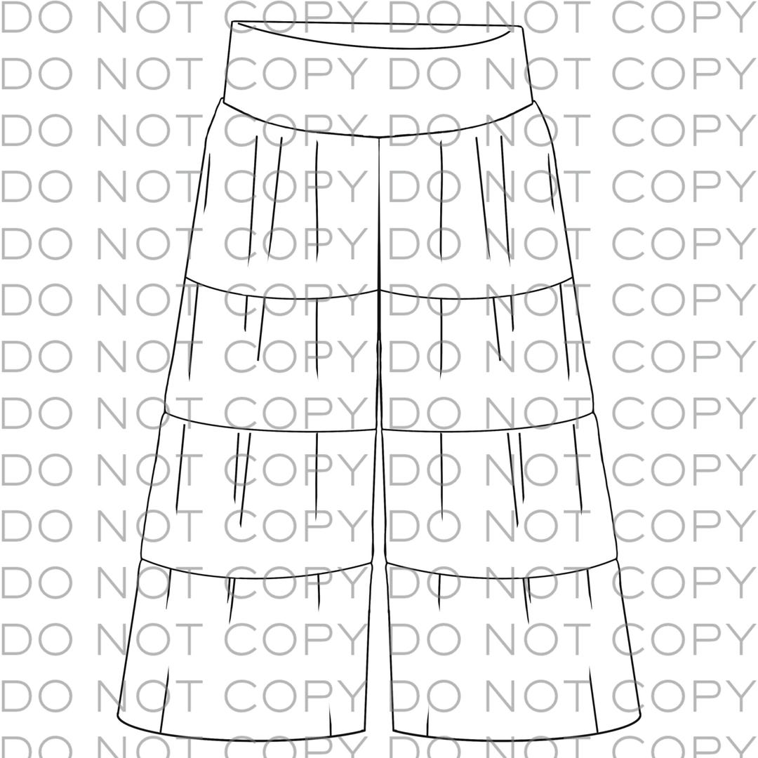 Flowy Pants Mockup Files: Multi Section Design (procreate, PNG) - Etsy