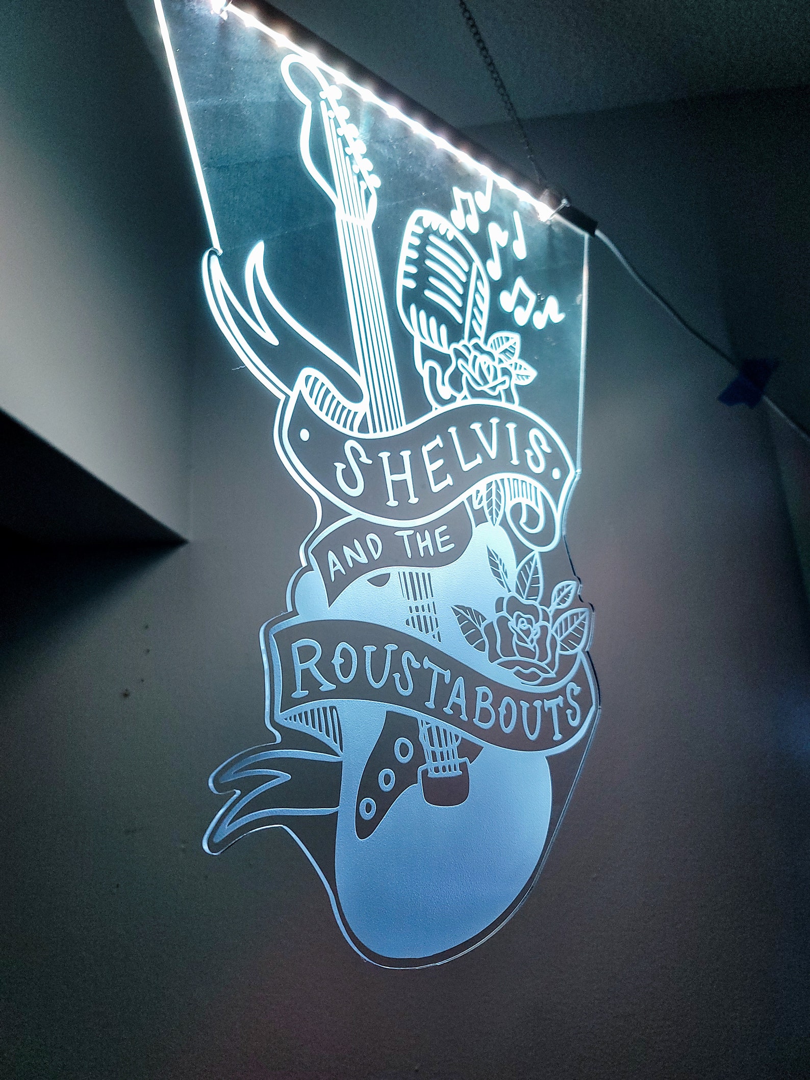 Custom Hanging LED Light Customized With Your Logo or - Etsy