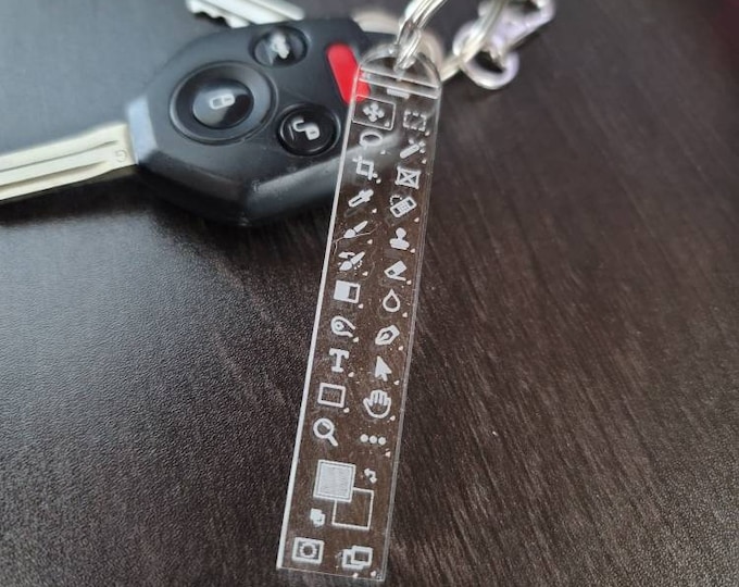 Photoshop Tool Panel Keychain | Graphic Designer, Web Designer, Digital ...